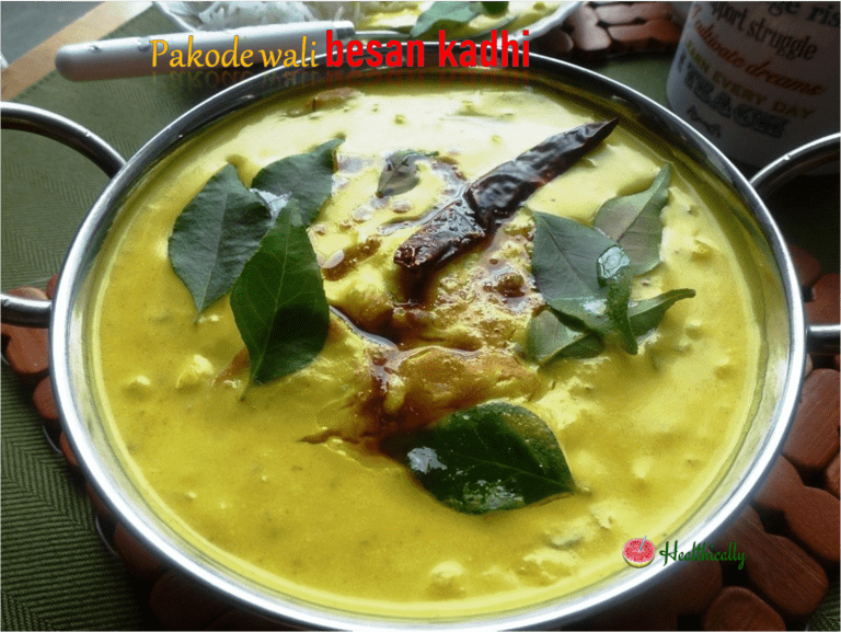 Best Pakode Wali Kadi | Punjabi Kadhi Pakoda Recipe - Healthically Kitchen