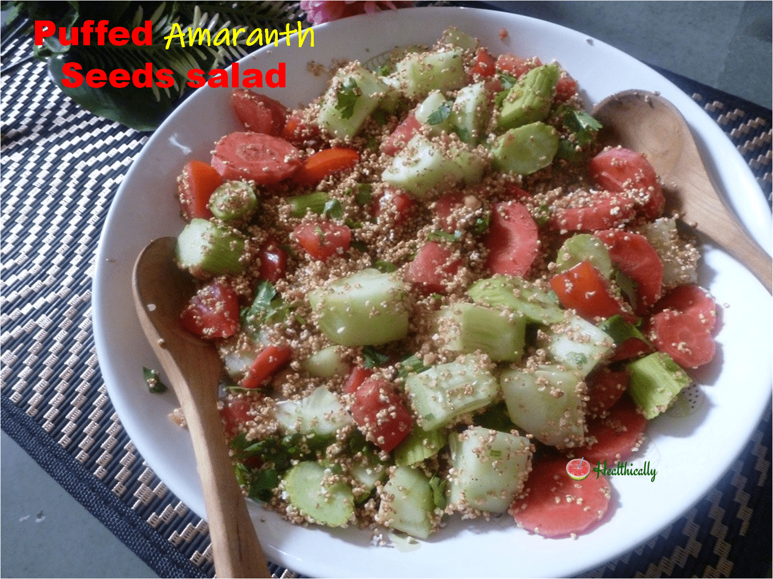 Popped Amaranth Seeds Salad | Easy Protein Rich Salad With Millet ...